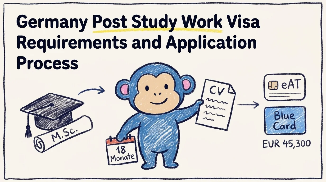 Post-Study Work Visa Germany 2026: 18-Month Guide | MS in Germany